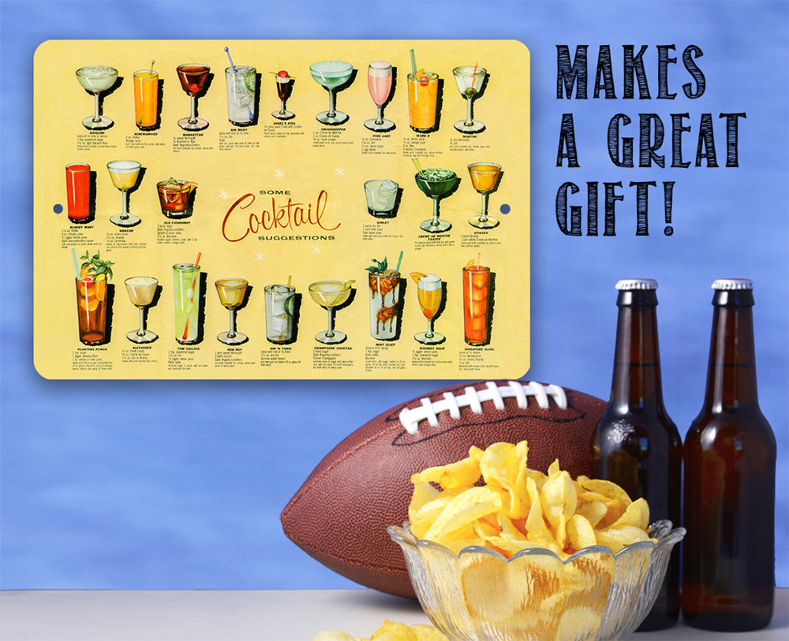 Metal Sign Cocktail Suggestions 8x12 or - Etsy