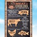 Sign Meat Temperatures Meat Cooking Guide 8 X 12 or 12 X 18 Aluminum ...