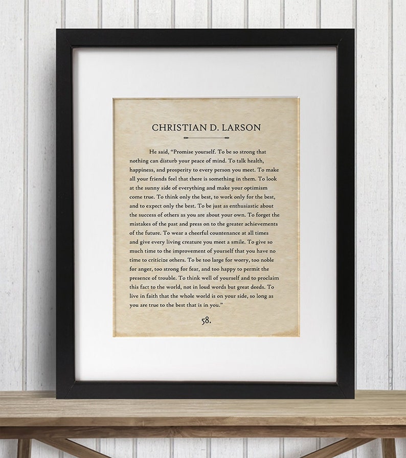 Instant Digital Download Christian D. Larson Promise - Etsy