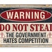 Tin Metal Sign Warning Do Not Steal 8x12 or - Etsy