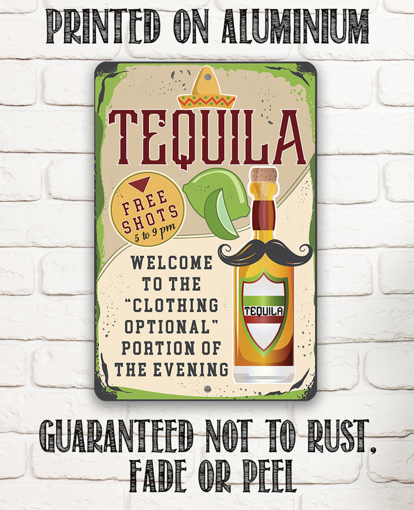 Tin Metal Sign Tequila 8x12 or - Etsy
