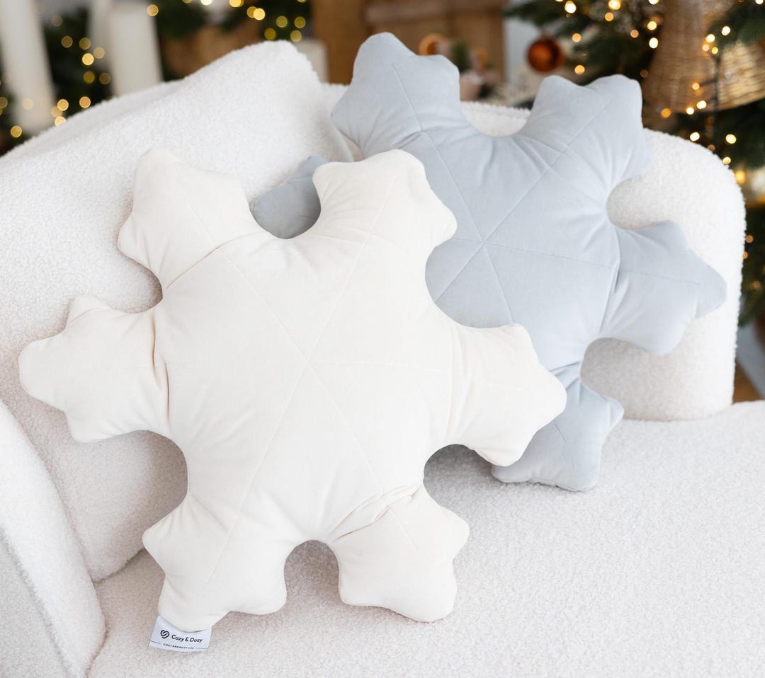 Snowflake Pillow, Cozy Winter Cushion, Winter Home Decor Cushions - Etsy