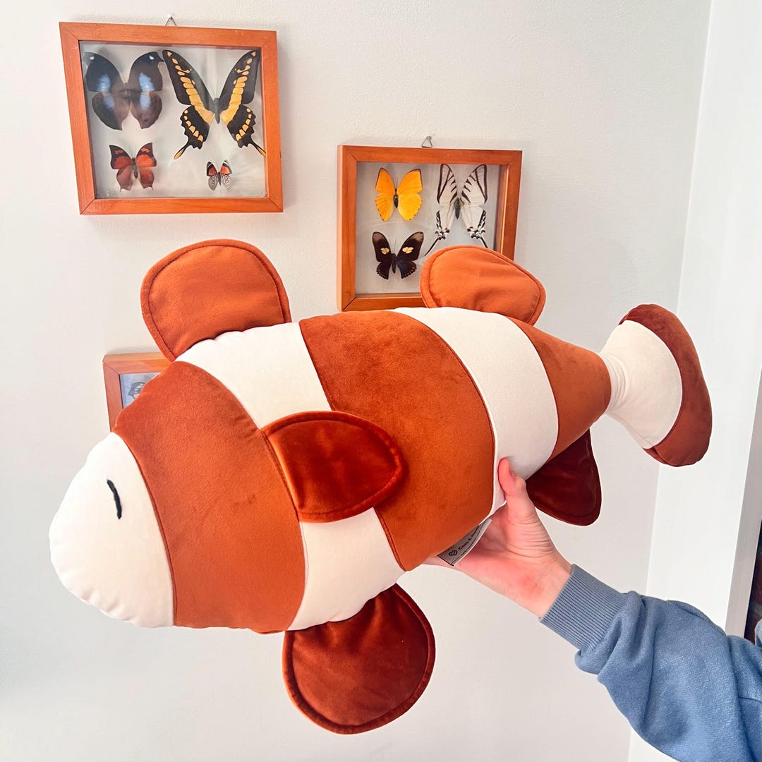 Nemo Fish Pillow, Large Decorative Cushion Toy, Cuddle Pillow Nemo - Etsy