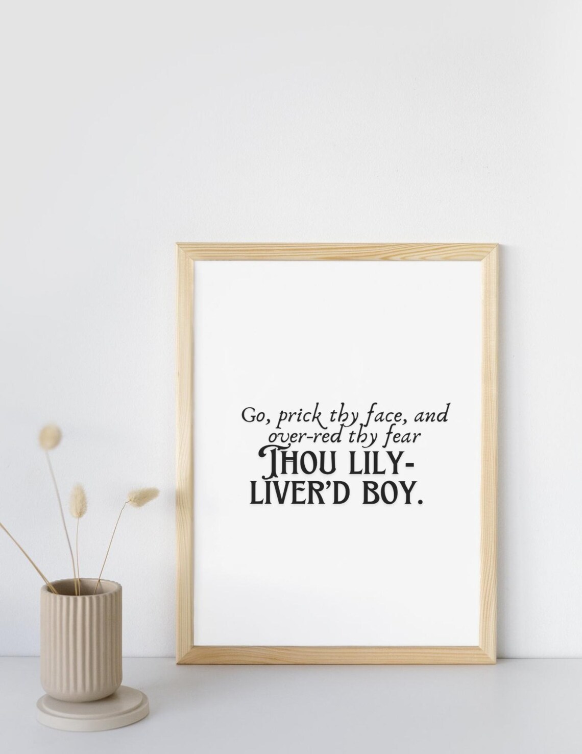 Shakespeare Insults Print Set: Funny Vintage Literary Quotes (PDF ...