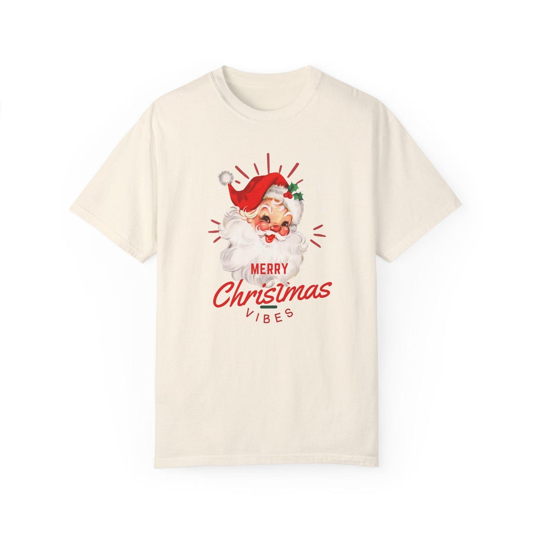 Retro Santa T-shirt vintage Santa T-shirt retro Christmas Santa Holiday ...