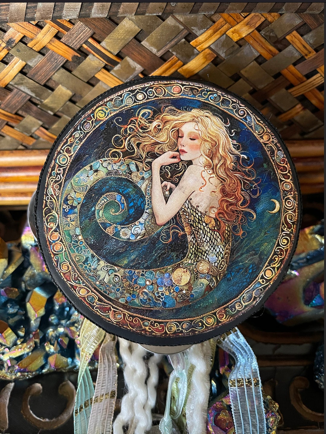 Charmed Mermaid Tambourine Art, Vintage Charm, Bodhi Gifts - Etsy