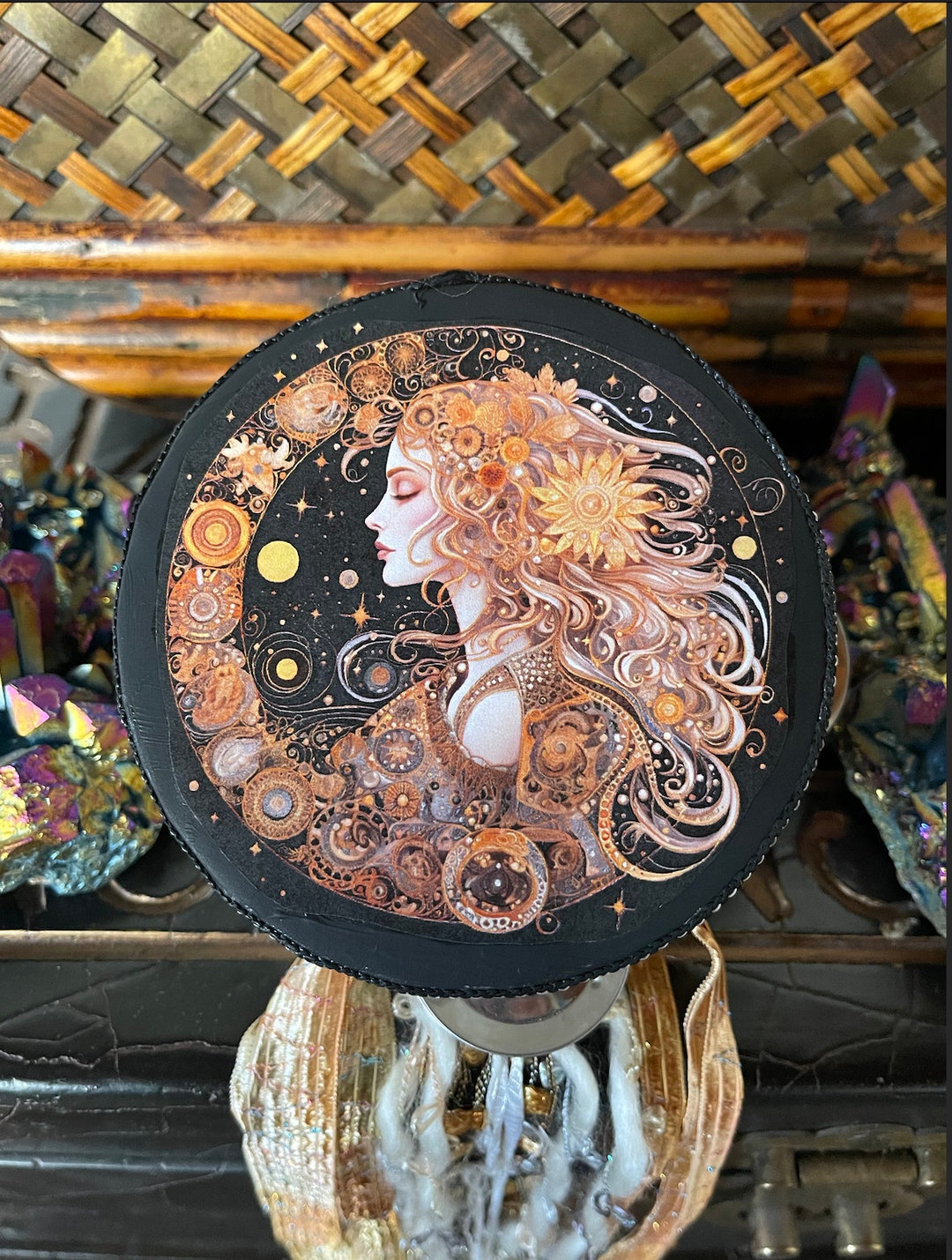 Charmed Moon Goddess Tambourine Wall Art, Bodhi Gifts - Etsy