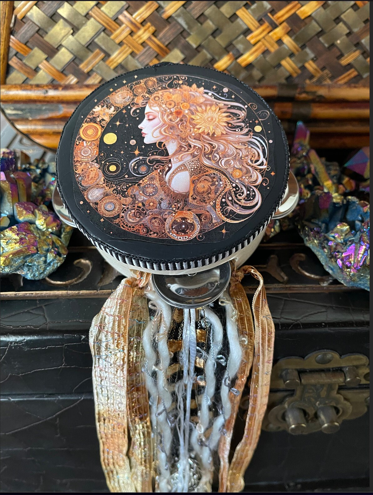 Charmed Moon Goddess Tambourine Wall Art, Bodhi Gifts - Etsy