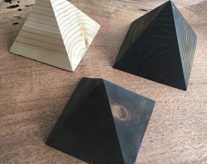 Lucky Pyramid, Solid Wood Pyramid, Natural or Stained, Pyramids ...