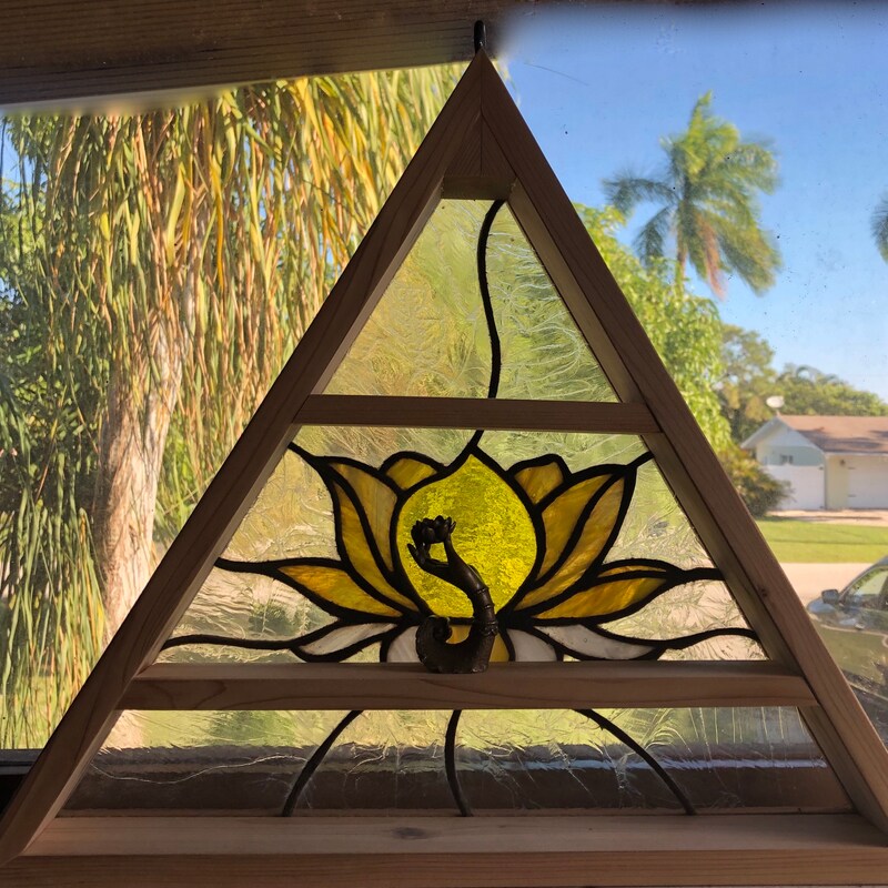 Stained Glass Triangle - Etsy