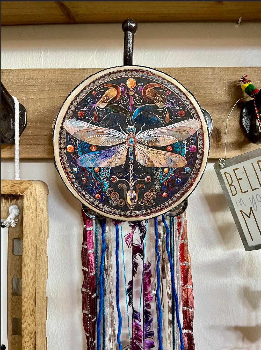 Charmed Art Nouveau Dragonfly Wall Accent, Bodhi Home Decor - Etsy