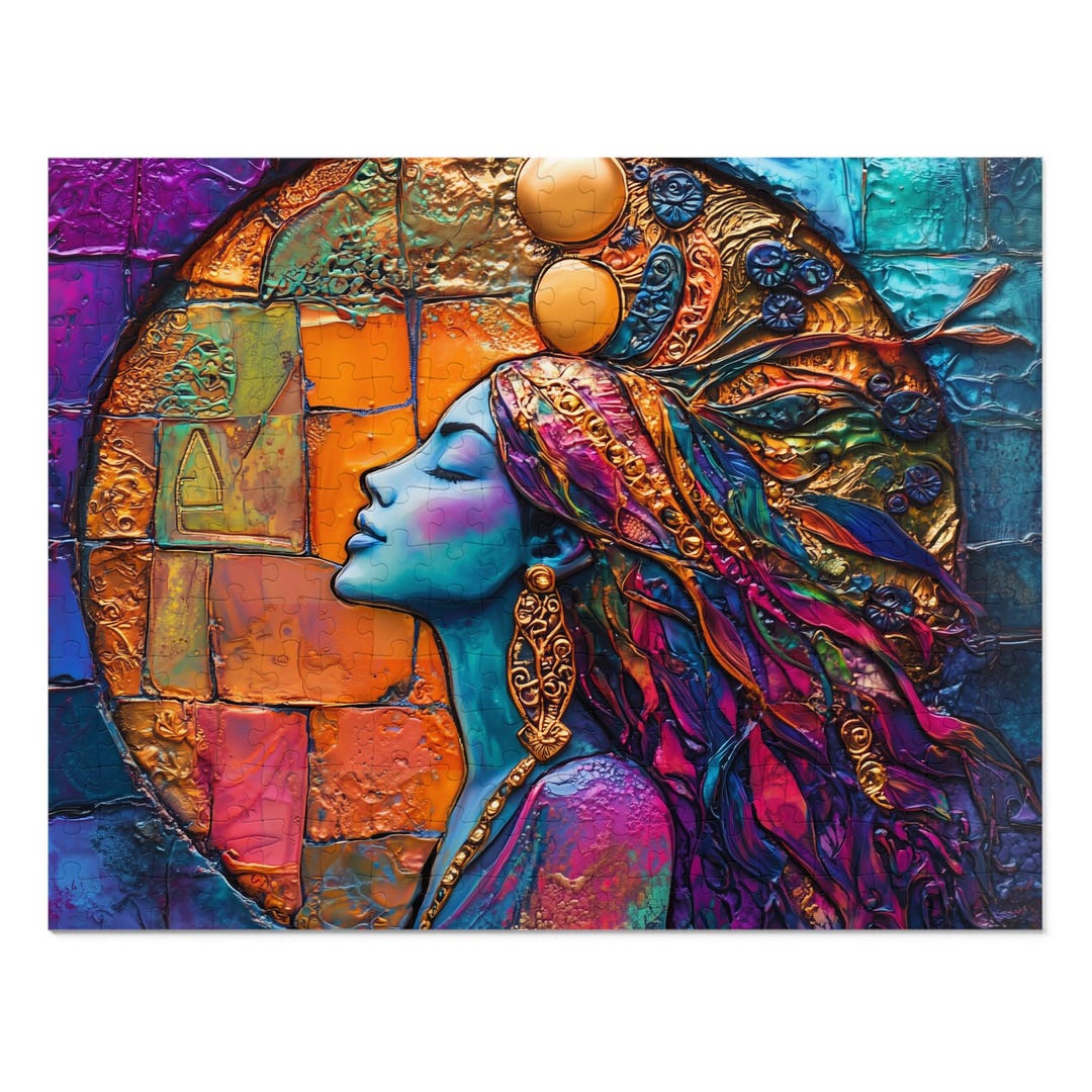 Bohemian Goddess Artwork Jigsaw Puzzle - Etsy