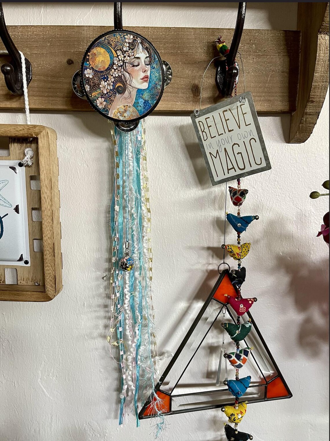 Charmed Lady of the Moon Wall Hanging, Bodhi Home Decor - Etsy