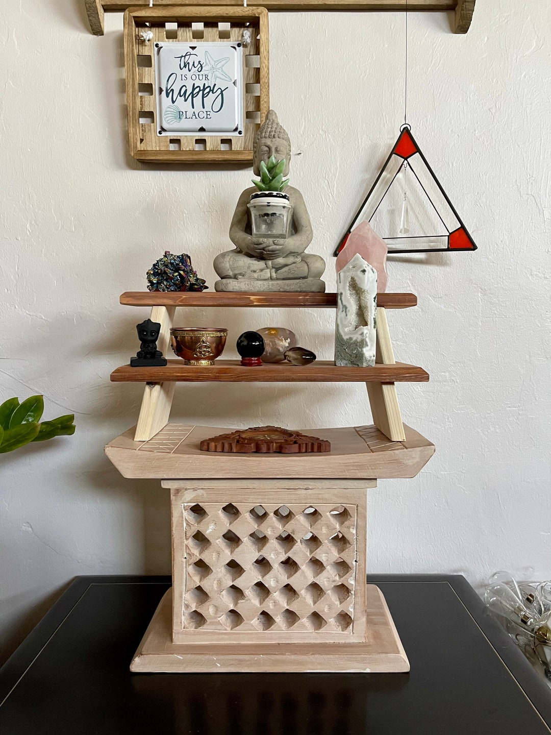 Stacking Meditation Table Set, Prayer Table, Altar, Hand Crafted and ...