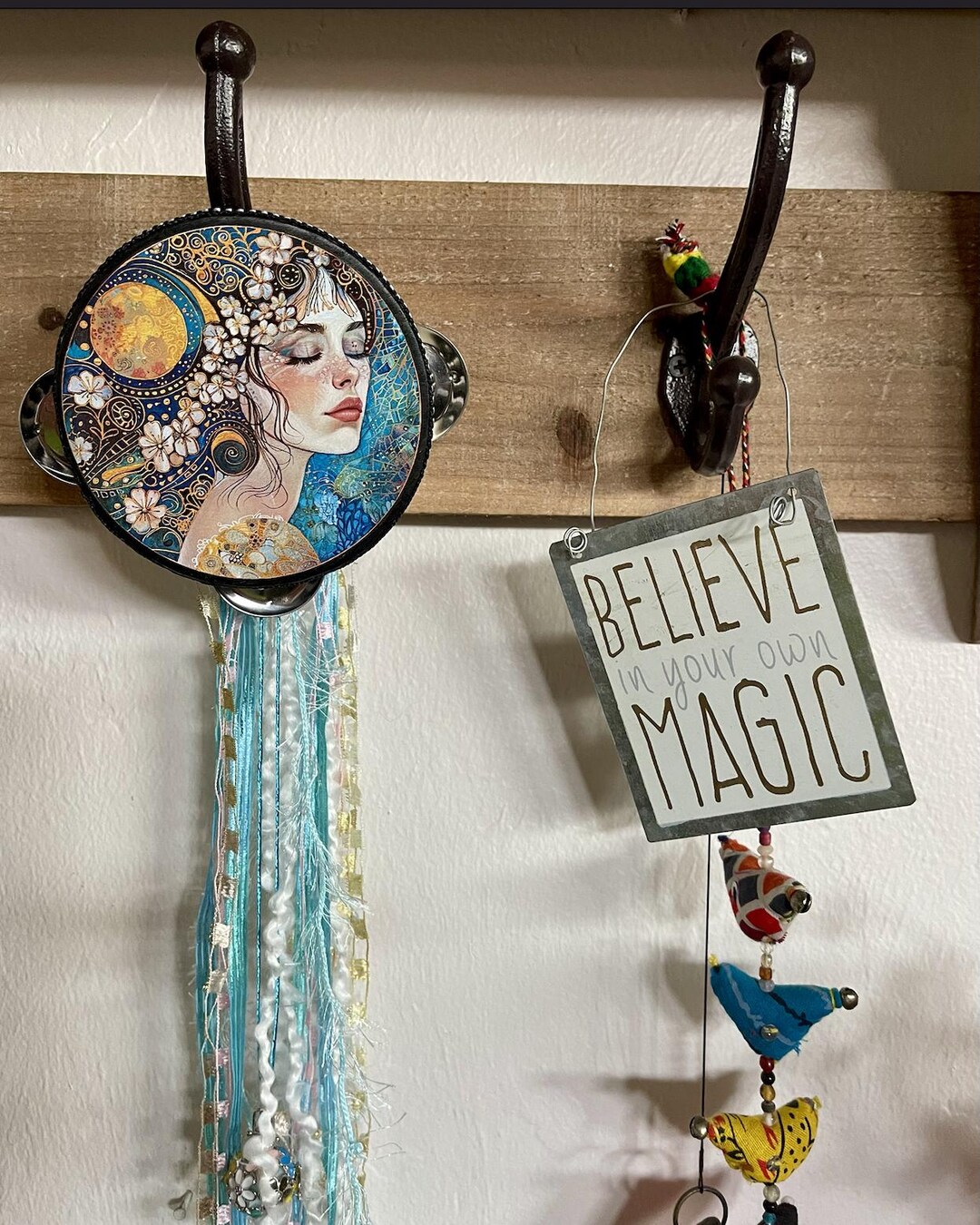 Charmed Lady of the Moon Wall Hanging, Bodhi Home Decor - Etsy