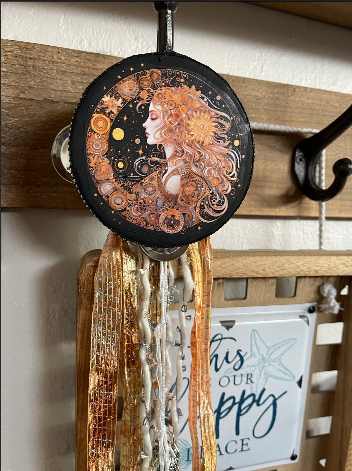 Charmed Moon Goddess Tambourine Wall Art, Bodhi Gifts - Etsy