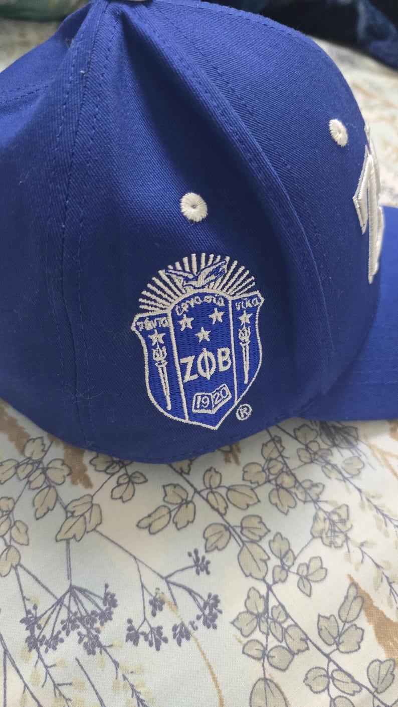 Zeta Phi Beta Satin Silk Bonnet ,baseball Hat Embroidered - Etsy