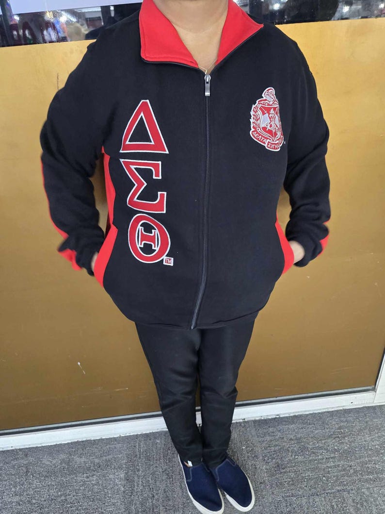 Delta Sigma Theta Zipper Jacket - Etsy