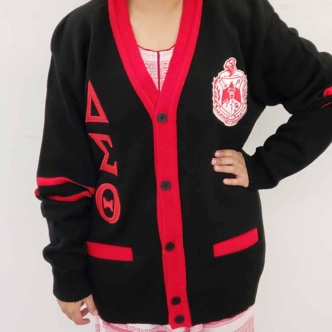 Delta Sigma Theta Embroidered Cardigan - Etsy