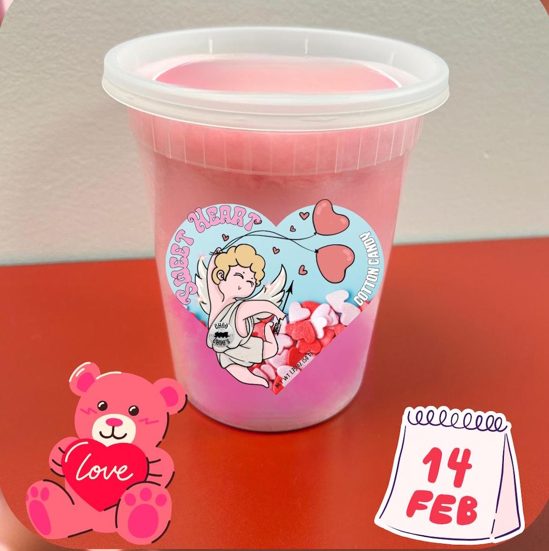 VALENTINES DAY Cotton Candy Sweets for Your Sweet Heart Cotton Candy ...