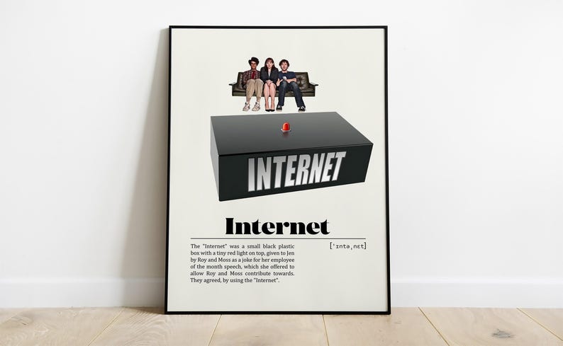 The IT Crowd Internet TV Series Poster Vintage Retro Art Print Custom ...