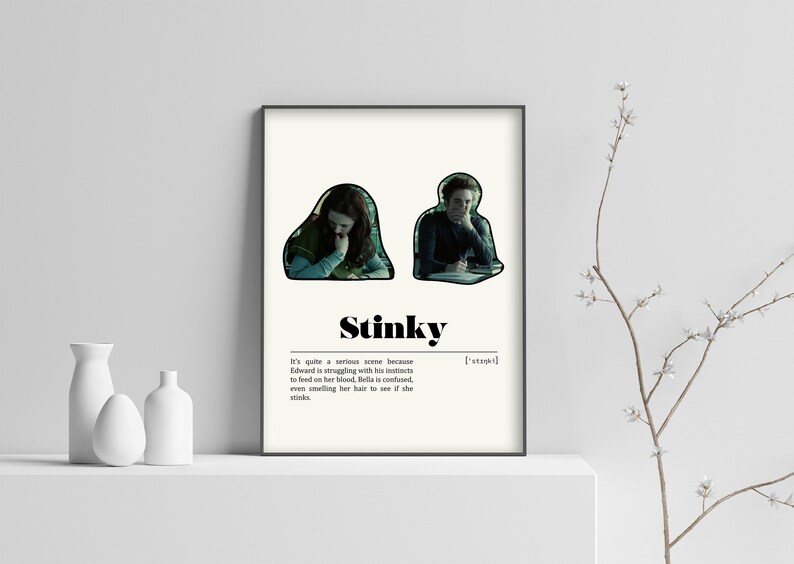 Twilight Stinky Poster Robert Pattinson Skin of a Killer Minimalist ...