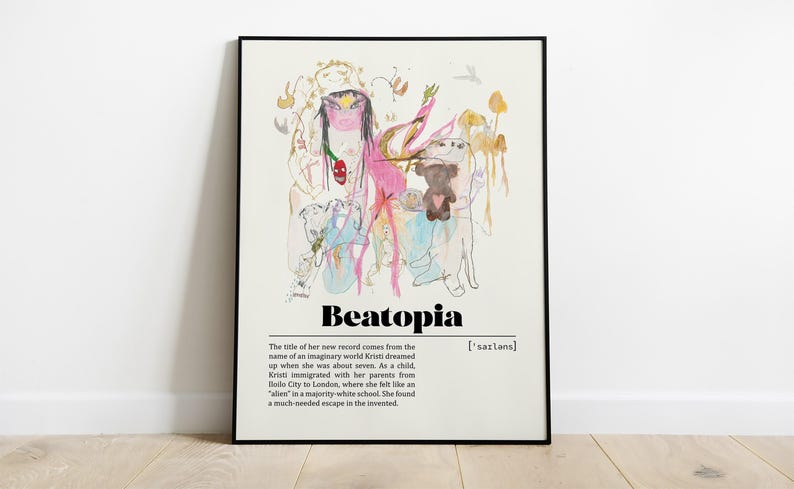 Beabadoobee Beatopia Poster Minimalist Music Poster Vintage Retro Art ...