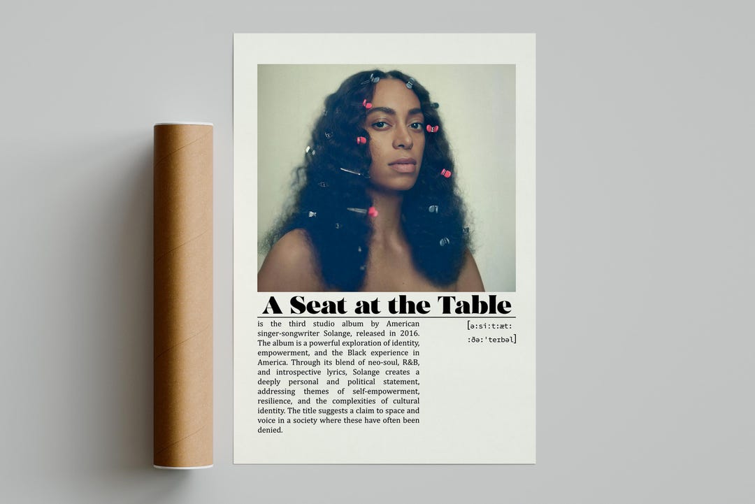 Solange A Seat at the Table Poster Minimalist Music Poster Vintage ...