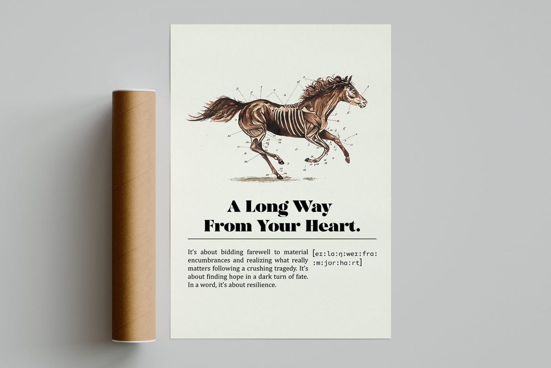 A Long Way From Your Heart Poster Minimalist Music Poster Vintage Retro ...