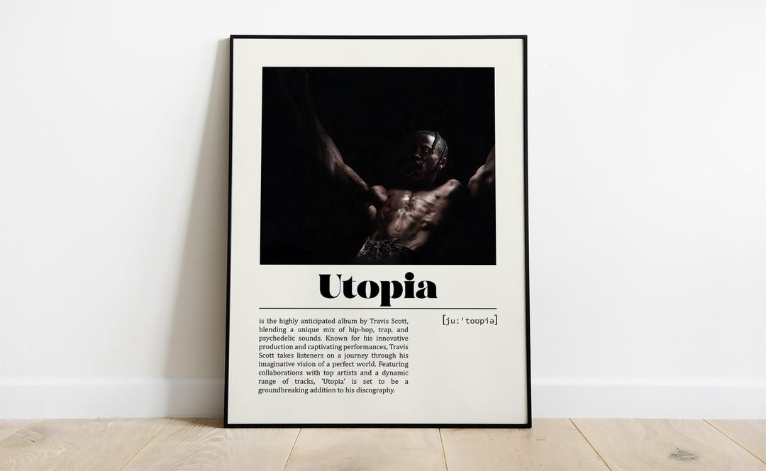 Travis Scott Poster Utopia Poster Tracklist Album Cover Poster Poster ...