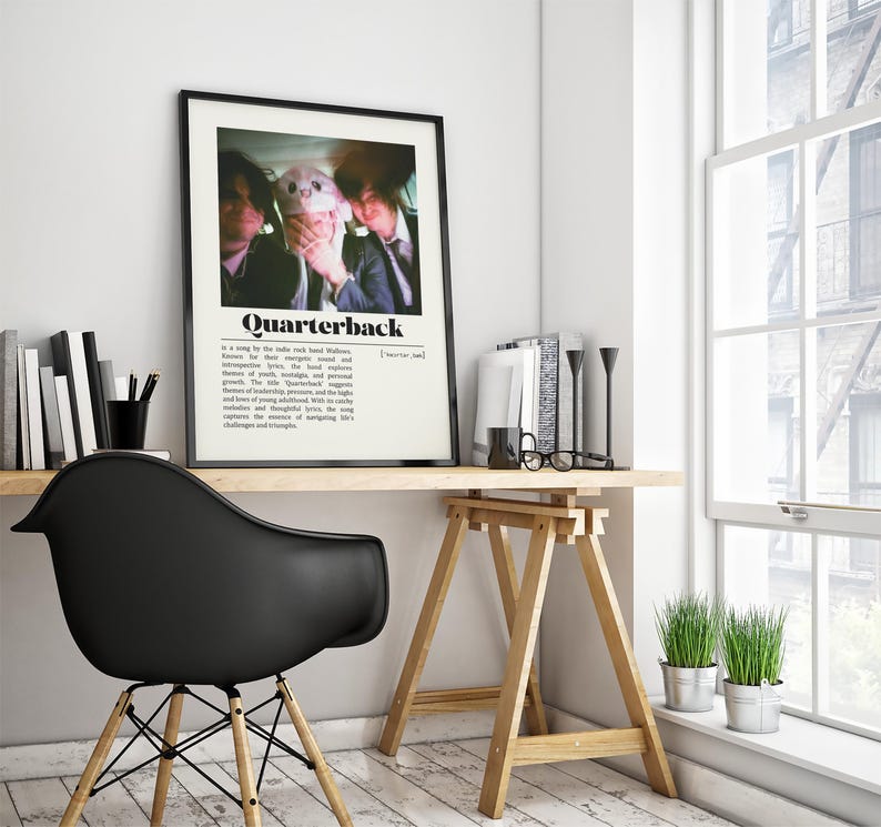 Wallows Quarterback Poster Minimalist Music Poster Vintage Retro Art ...