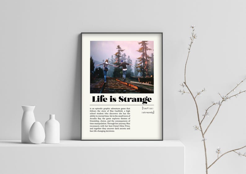 Life is Strange Poster Minimalist Game Vintage Retro Art Print Custom ...