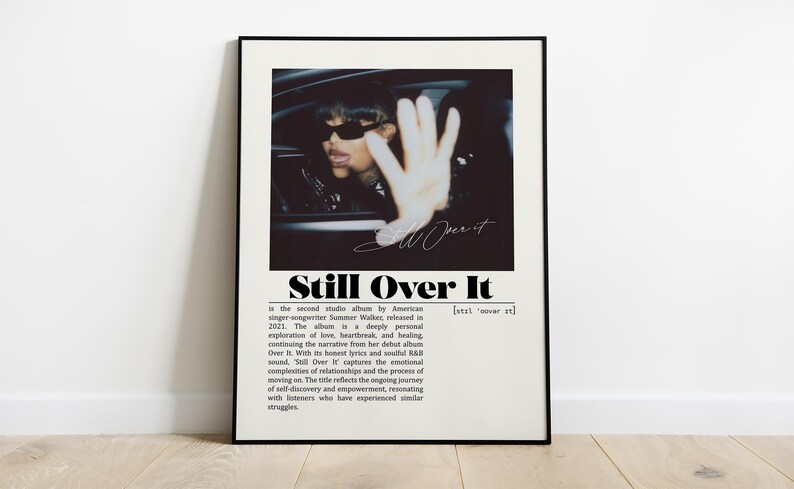 Summer Walker Still Over It Poster Minimalist Music Poster Vintage ...