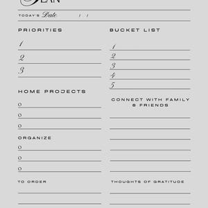 Classy Daily Focus Planner Unlimited Printing-gray - Etsy