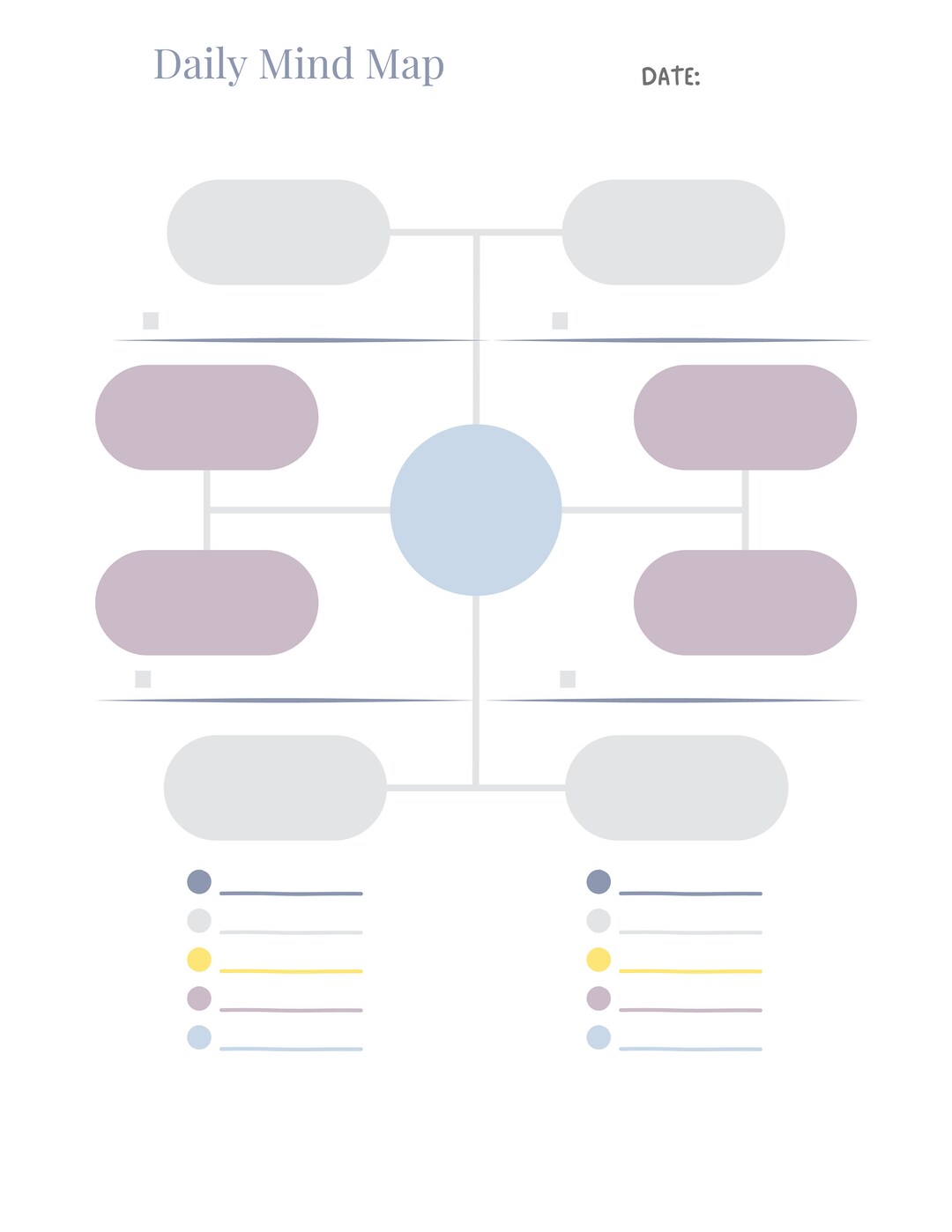 Daily Mind Map Therapy Daily Planner - Etsy