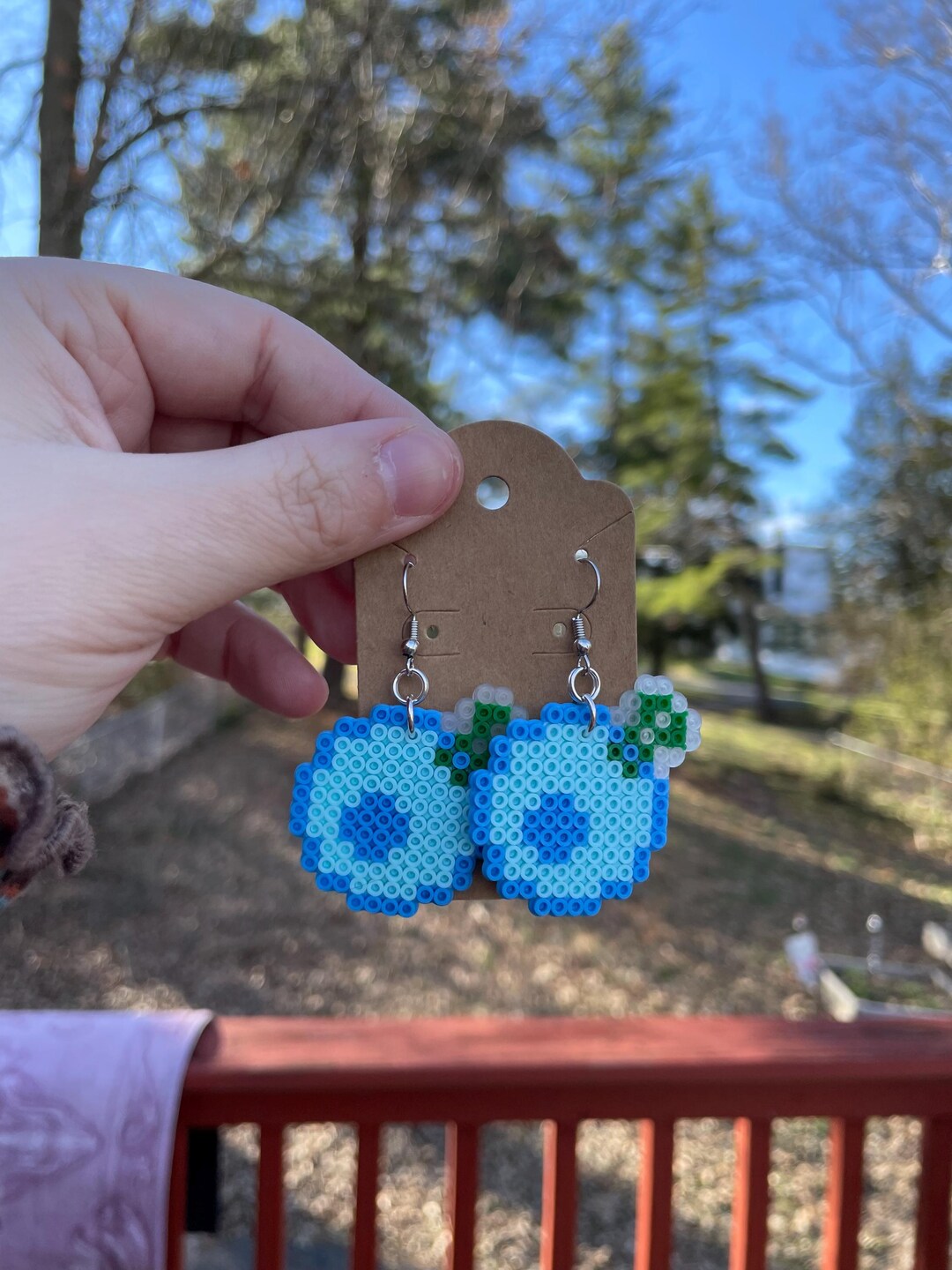 T Cell Earrings | Mini Perler Beads | Science Earrings | Immunologist ...