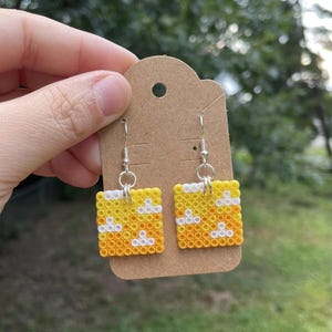 Demon Slayer Kimono Earrings | Mini Perler Beads | Anime - Etsy