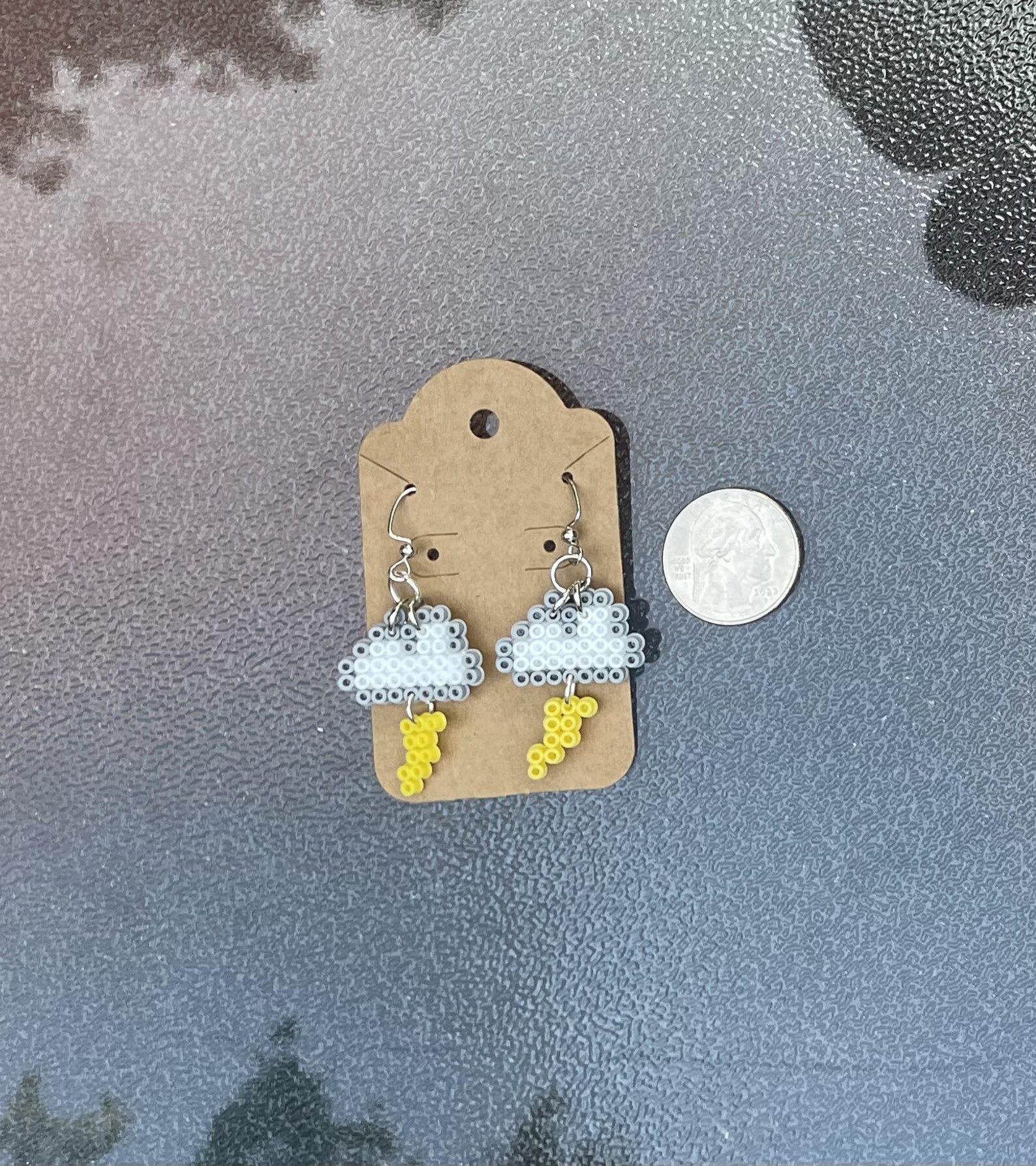 Cloud Earrings | Mini Perler Beads | Weather Lovers - Etsy