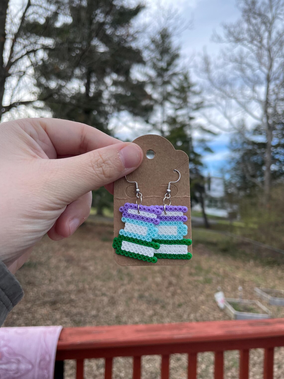 Book Lover Earrings | Mini Perler Beads | Book Lovers - Etsy