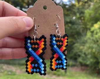 Beaker Earrings | Mini Perler Beads | Science Earrings - Etsy