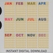 Large Monthly Wall Calendar A4 A3 Size, Undated Wall Planner ...