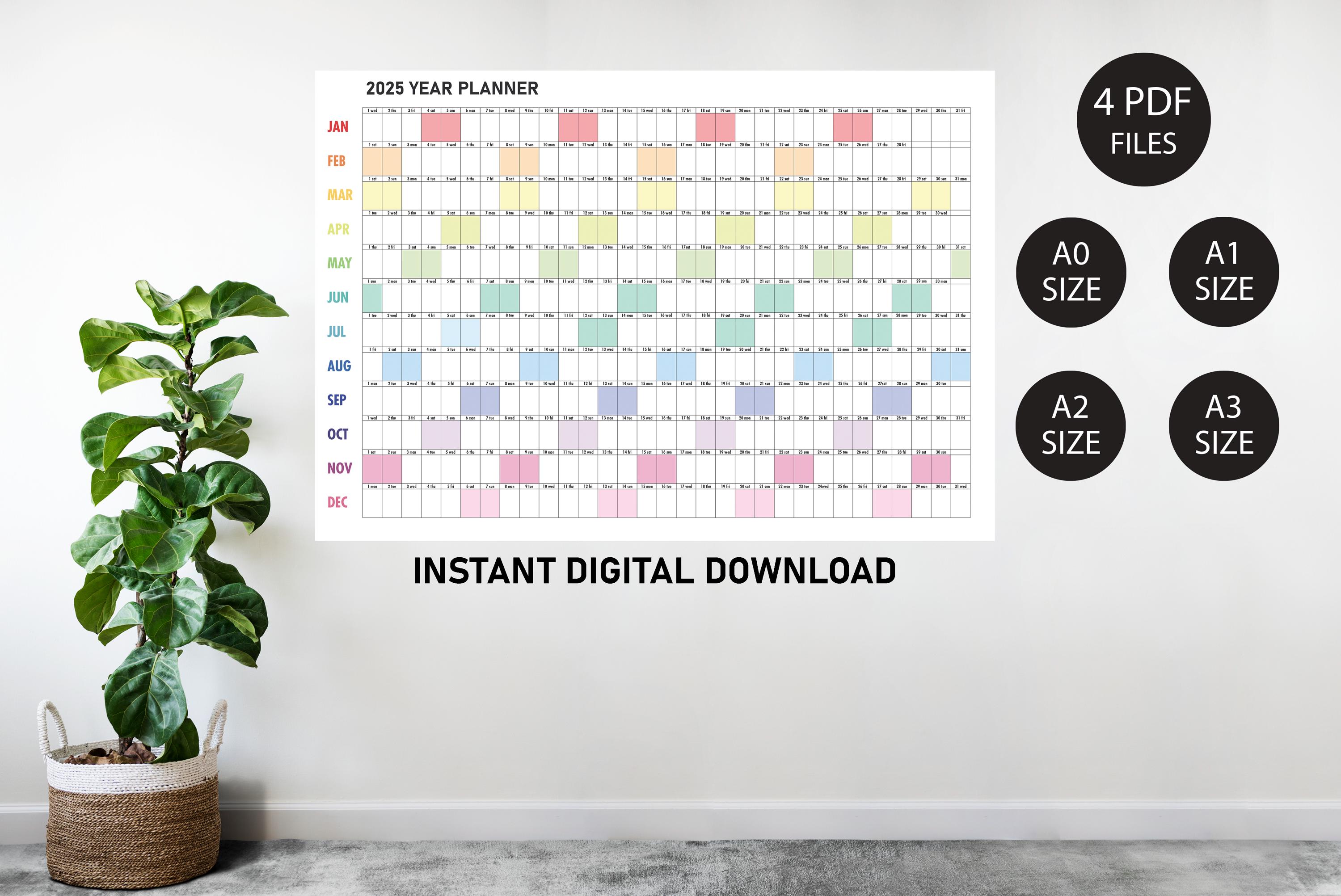 2025 Wall Planner This is the Year, Academic Year Planner, Monthly ...