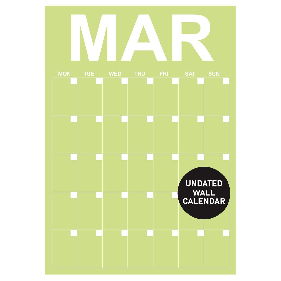 Large Monthly Wall Calendar Printable Bright, Pastel Wall Planner 2025 ...