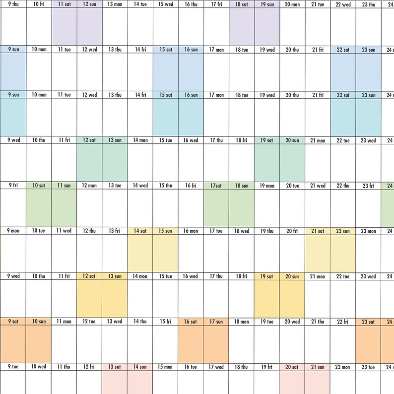 2025 Large Year Wall Planner Landscape Colourful, This is the Year ...