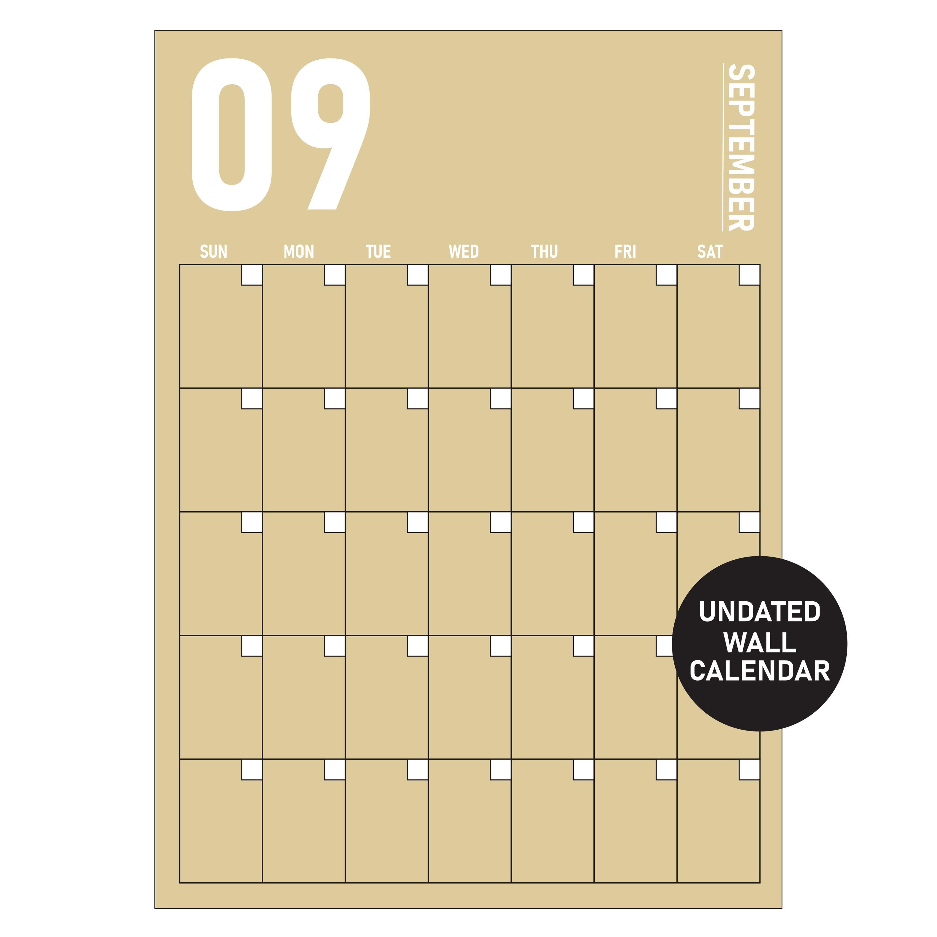 Large Monthly Wall Calendar A4 A3, Pastel Wall Planner PDF, Undated ...
