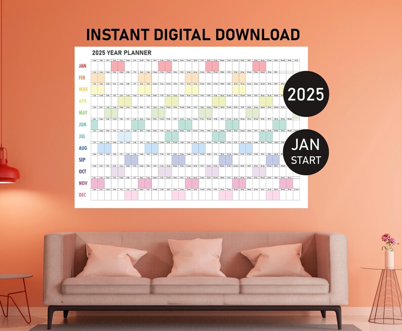 2025 Wall Planner This is the Year, Academic Year Planner, Monthly ...