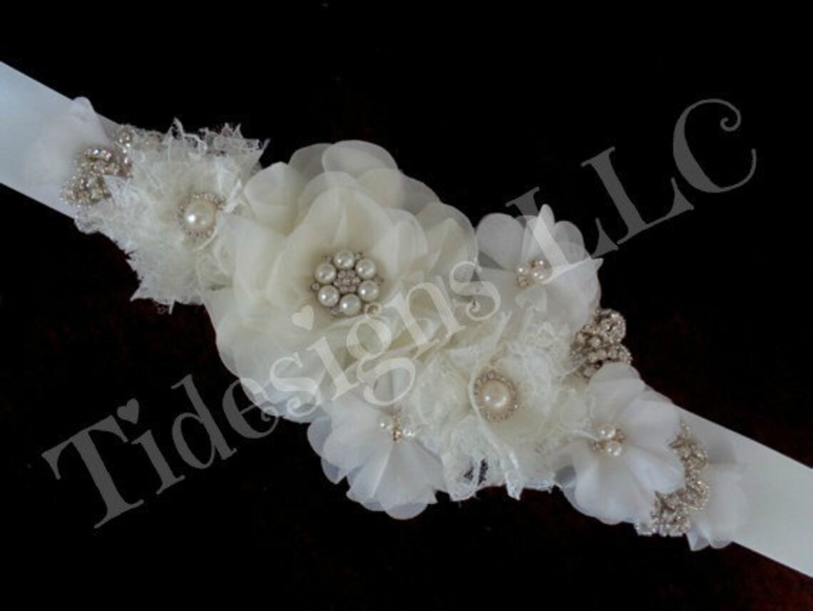 Bridal Sash wedding Sash Crystal Wedding Sash Crystal Sash - Etsy