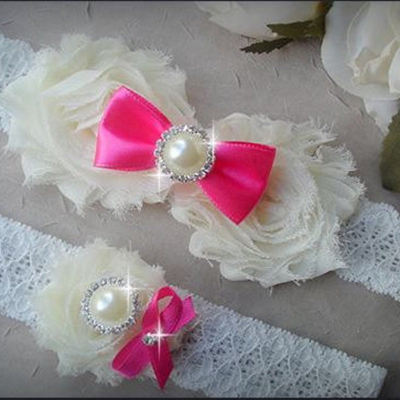 Bright Pink Garter - Etsy
