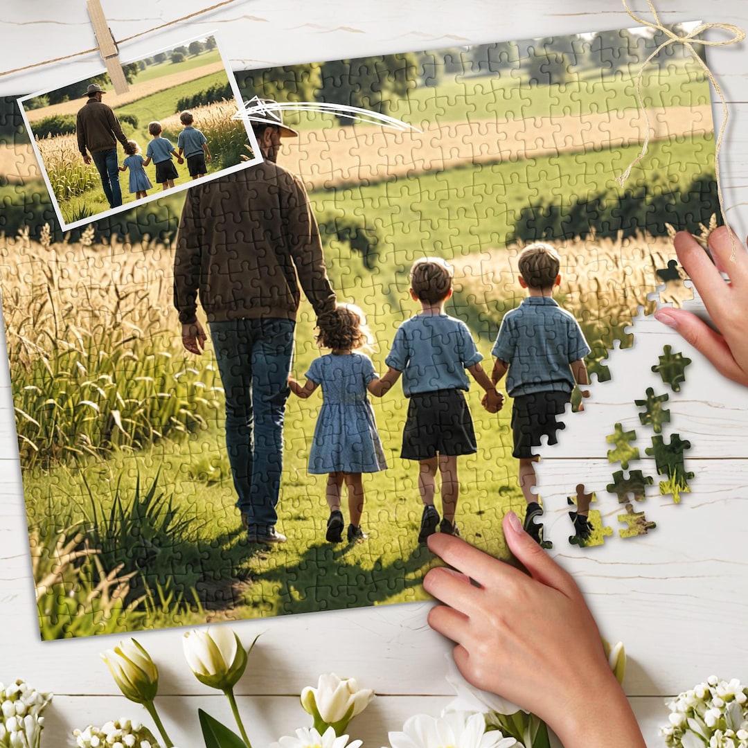 Custom Jigsaw Puzzle From Photo, Personalized Photo Puzzle, Wooden ...