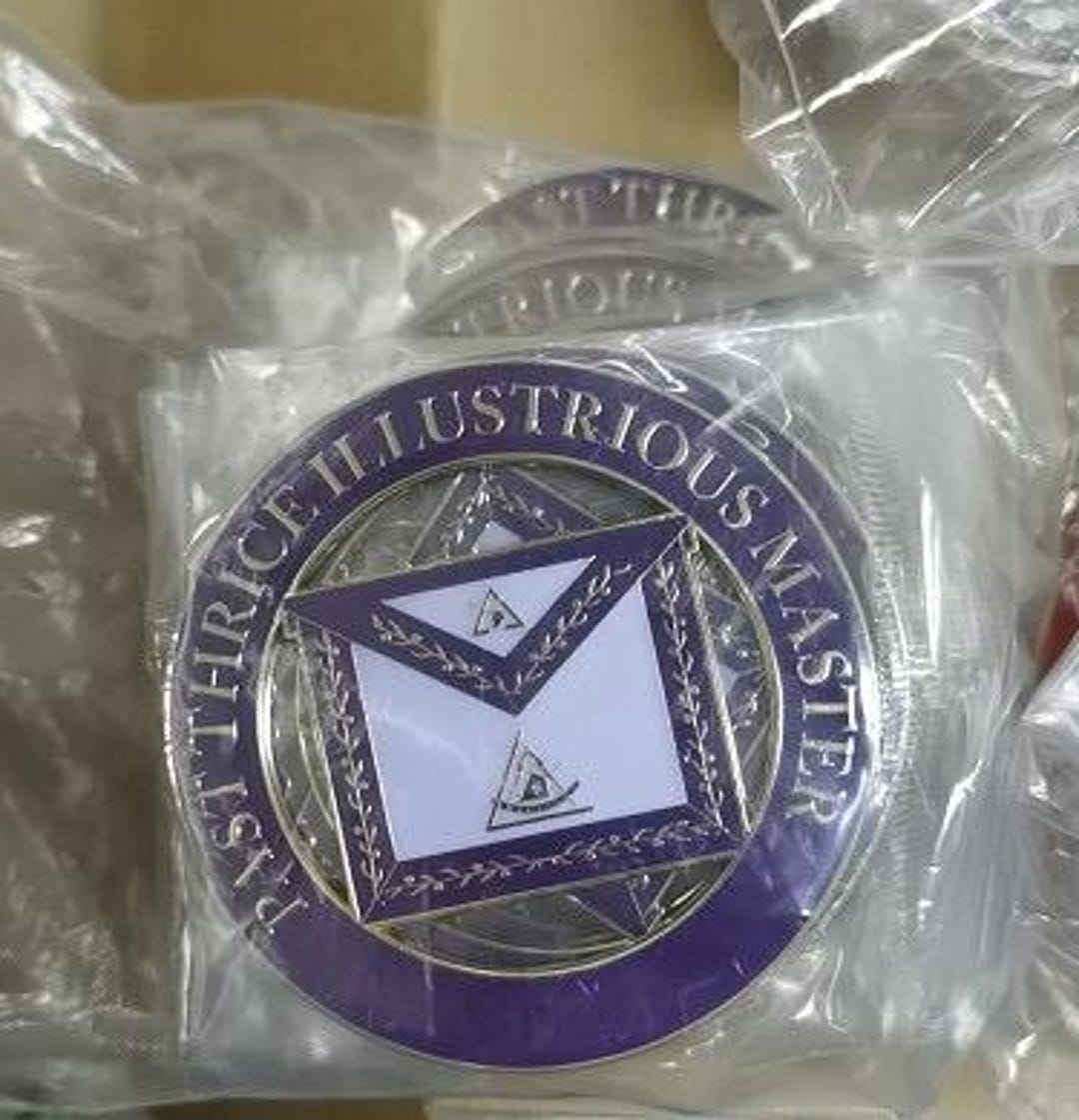 Masonic PTIM Car Emblem Auto Past Thrice Illustrious Master. Auto - Etsy